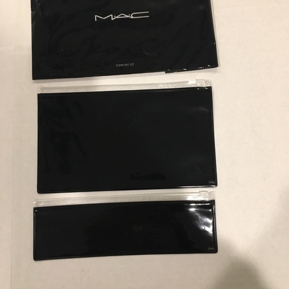 MAC Cosmetics | Bags | Mac 2 Plastic See Through Cosmetic Bags | Poshmark